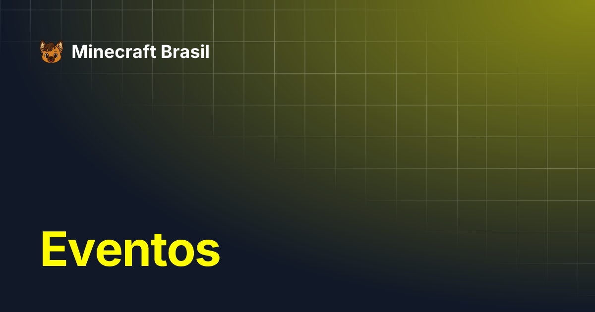 Eventos | Minecraft Brasil
